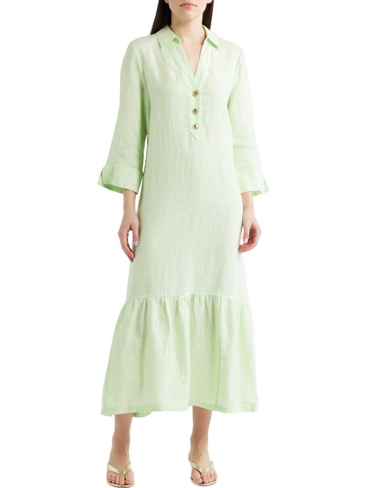 LILLY PULITZER® Alora Ruffle Hem Linen Maxi Dress